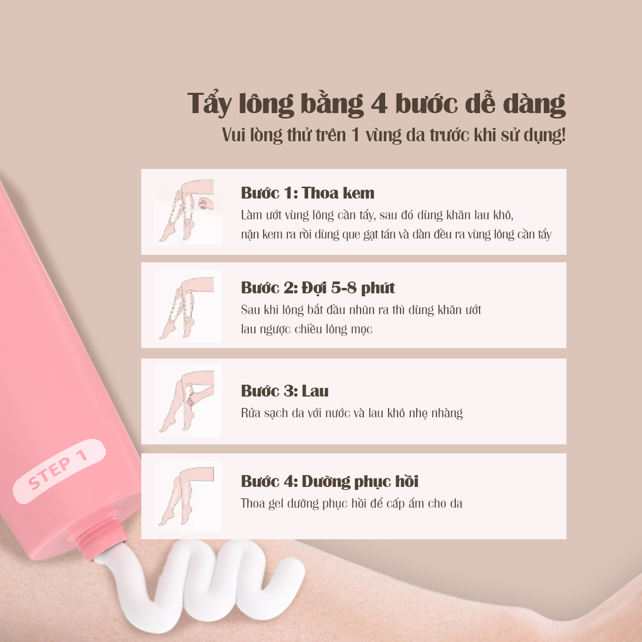 KEM TẨY LÔNG HOBE BAR - hobebar.com